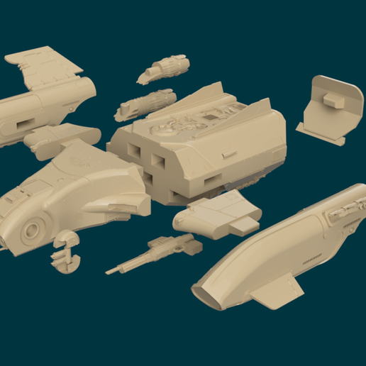 🛰 Legio Custodes Orion Assault Dropship and Legio Custodes Ares Gunship ...