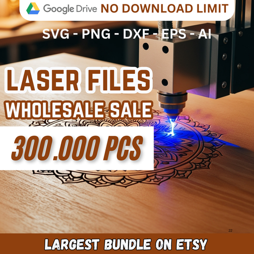 🏢 Mega Laser Cut Files Pack, 300k files 3D 2D, Laser Cut Designs, CNC ...