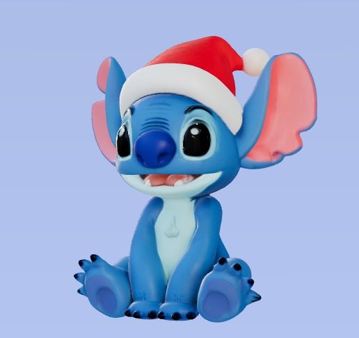 🎄 Christmas Stitch 3D Printable Figurine – Holiday Decor・ OBJ File for ...