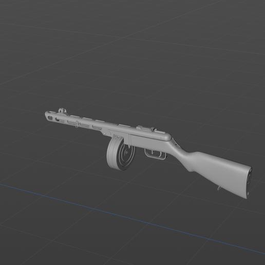 🗺️ Soviet PPSH-41 submachine gun-2 3D model material・ OBJ File for 3D ...