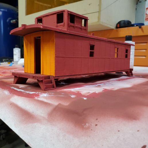 🚆 G Scale 1:29 Steel Caboose with Cupola・ STL File for 3D printing・Cults