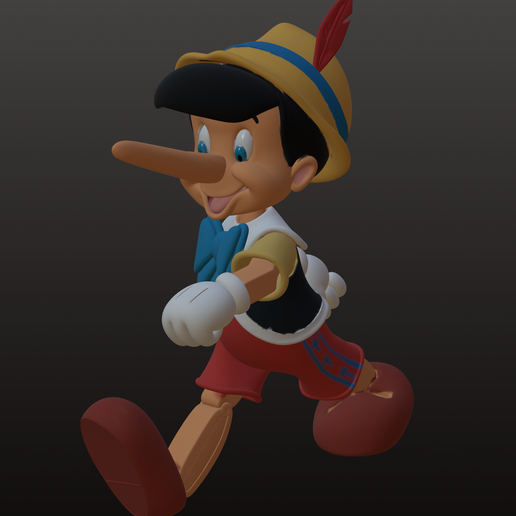 👾 Pinocchio・ STL File for 3D printing・Cults