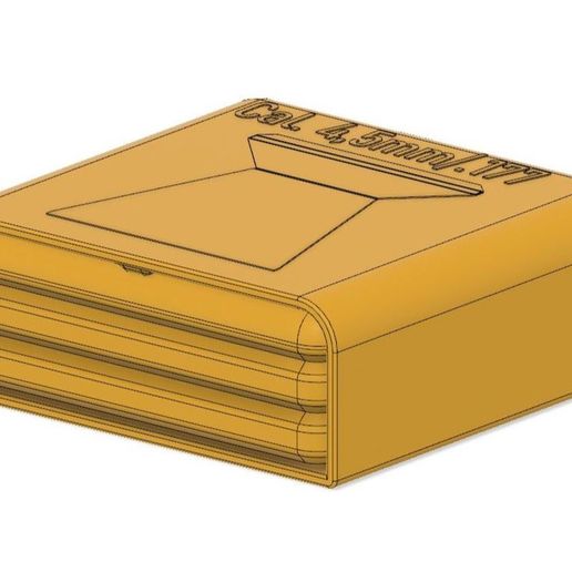 📦 Pellet Box .177 4.5mm Air Rifle Pellet Carry Case・ STL File for 3D ...