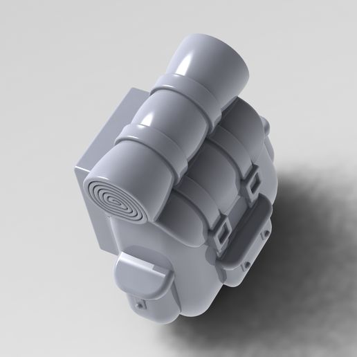 🛰 Tofty's Space Dwarf Backpack 2・Free STL File for 3D printing・Cults