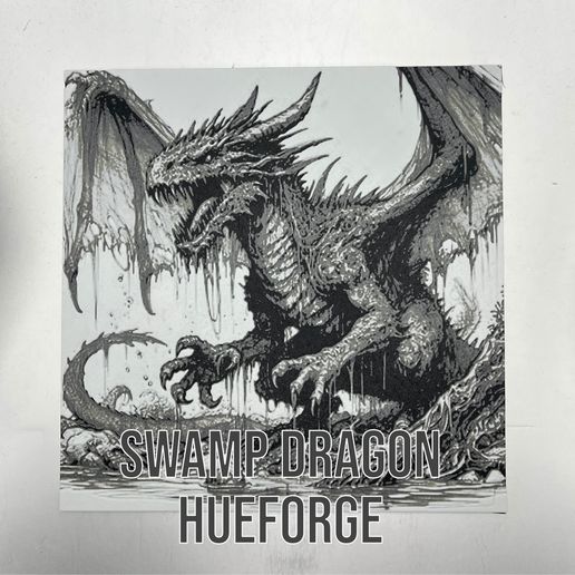 🐉 Swamp Dragon Hueforge・Fichier STL Gratuit pour Impression 3D・Cults