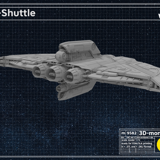 🚢 T-6 Jedi Shuttle Ahsoka ship from Star Wars・ 3D File for 3D printing ...