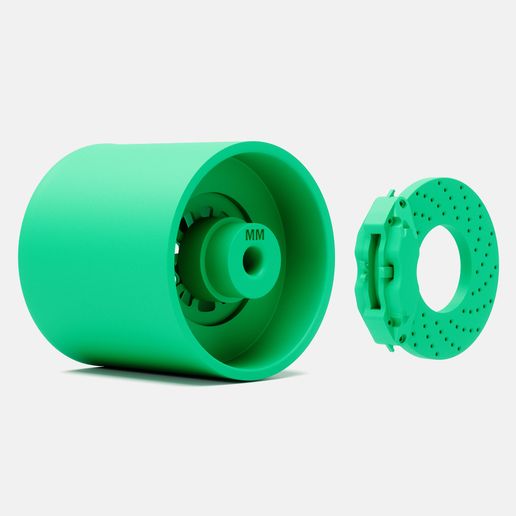 STL file 1/24 Scale, 15x15 Sander 762 Series Wheel and Brake 🛞 ...