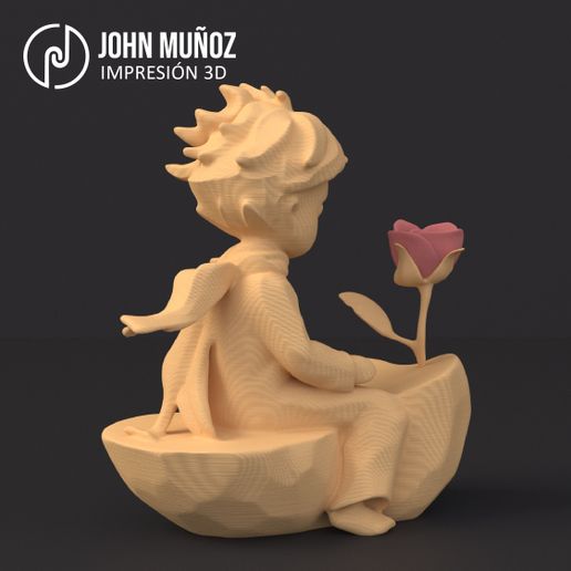 STL file El principito y su Rosa ️‍🔥 (3MF)・Model to download and 3D ...