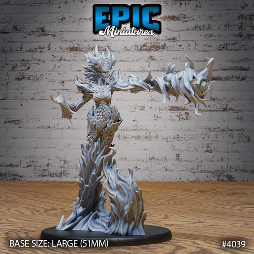 🔥 Fire Elemental Female Set ‧ DnD Miniature ‧ Tabletop Miniatures ...