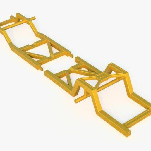 🚙 66 C10 CHEVROLET FRAME FOR 1/24 - 1/25 MODEL KIT.・ STL File for ・Cults