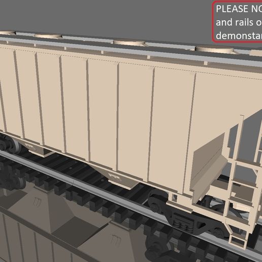 🚆 Trinity Rail (TRN) 2-bay 37 ft. CH-100-63 Covered Hopper in H0 Scale ...
