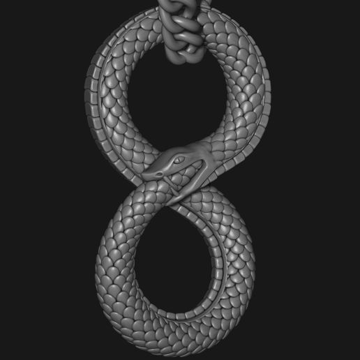 Archivo STL Colgante Infinito Serpiente 🔑 (OBJ)・Modelo para descargar e imprimir en 3D・Cults