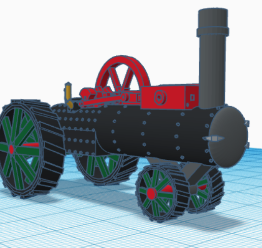🏗️ Traction Engine (HO SCALE)・Free 3D File for ・Cults
