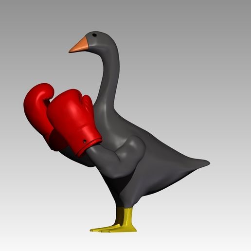 Buff Goose Boxer - Muscle Goose Sculpture (Multi-Part Edition ...