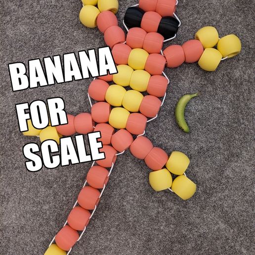 🦎 Giant Bead for giant bead animals・Free STL File for 3D printing・Cults