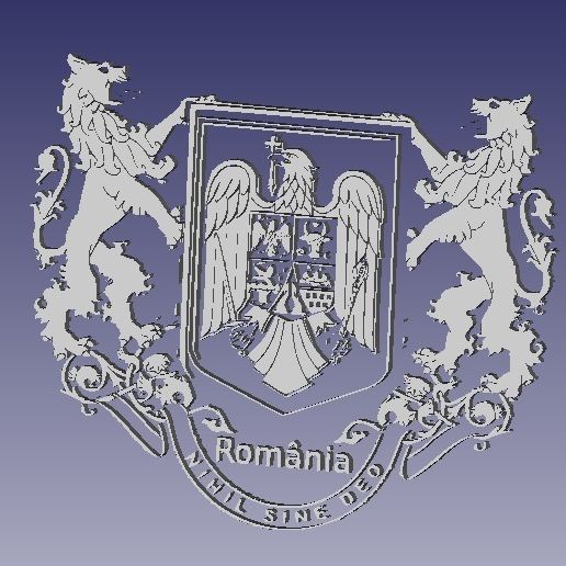 🧥 Stema Romaniei (1990-2012) v0.1・Free 3D File for ・Cults