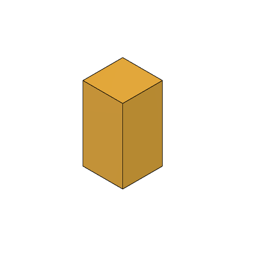 3d rectangular prism cut out