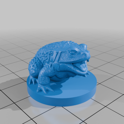 🎲 Giant Fanged Toad 50mm & 25mm baseplates (DND / TTRPG)・Free 3D File ...