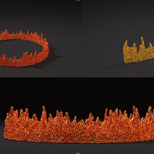 🔥 Fire flame Set・ 3D File for ・Cults