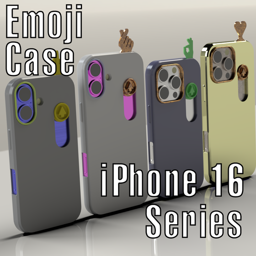 📱 Emoji Case - iPhone 16 Series・ STL File for 3D printing・Cults