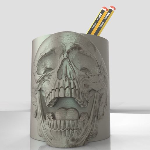 ️ Mask Pencil Case・ STL File for 3D printing and CNC machining - Laser ...