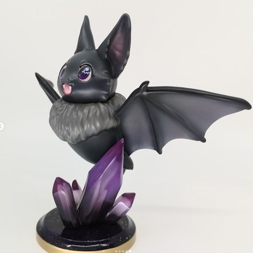 🦇 Cute chibi SD bat figure halloween・ 3D File for ・Cults
