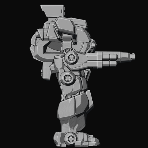 🤖 American Mecha Beheader・Free 3D File for 3D printing・Cults