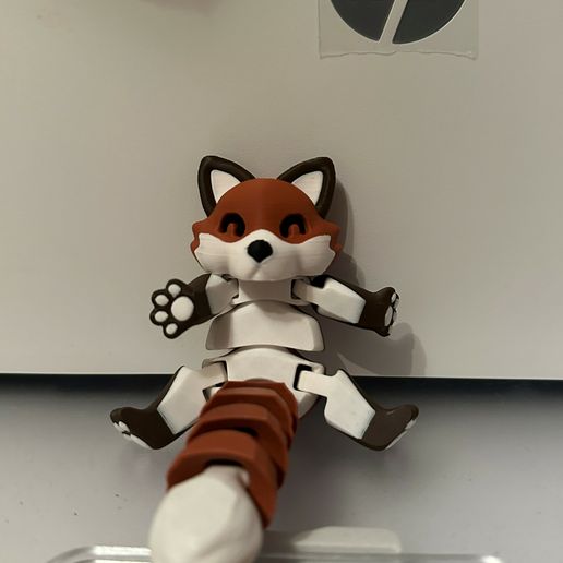 3D printed Articulated Fox • made with Bambu Lab P1P・Cults