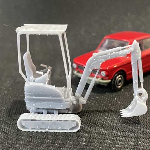 🚜 Mini Hoe・3D Print with the Elegoo Saturn 4 ultra 3D printer・Cults