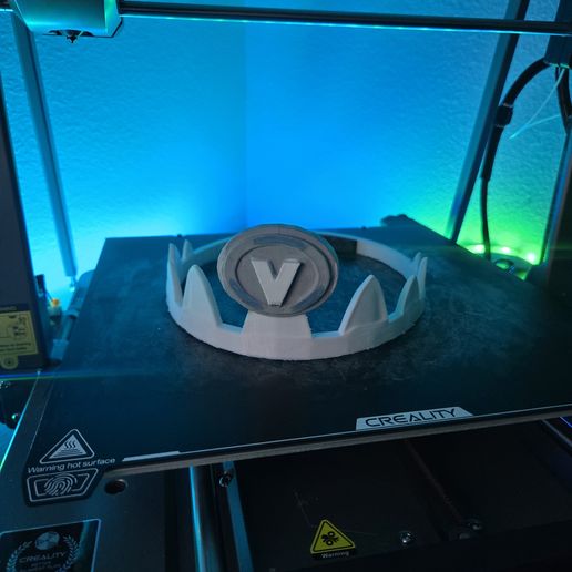 STL file Fortnite VBucks Crown 👑 ・3D printing design to download・Cults