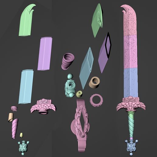 🗡️ Rumi Kpop Demon Hunters Phase 2 Jinu Soul Final Form Sword・ STL File ...