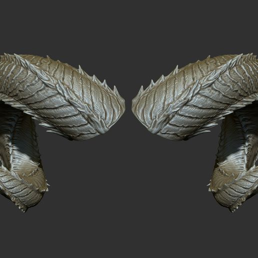 🤘 24 - Creature+Monster+Demon Horns・ 3D File for 3D printing・Cults