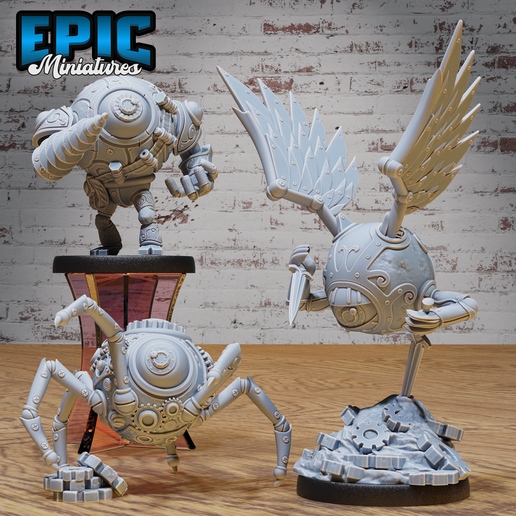 🎲 Clockwork Mono Drone Set ‧ DnD Miniature ‧ Tabletop Miniatures ...