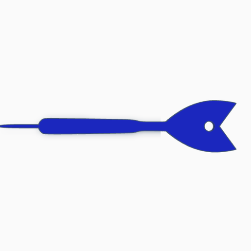 STL file Dart Keychain 🎯 ・3D printable design to download・Cults
