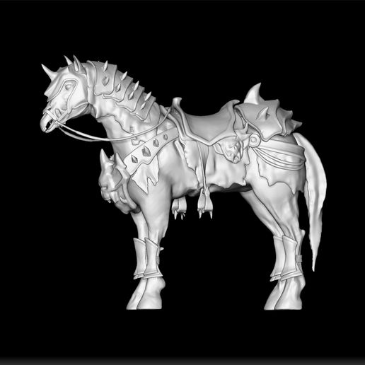 🐎 Hell Horse Figurine・ STL File for 3D printing・Cults