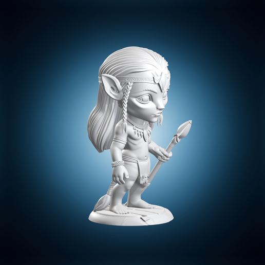 👽 Minifigura inspirada en Avatar de la guerrera Chibi Navi・Archivo 3D ...