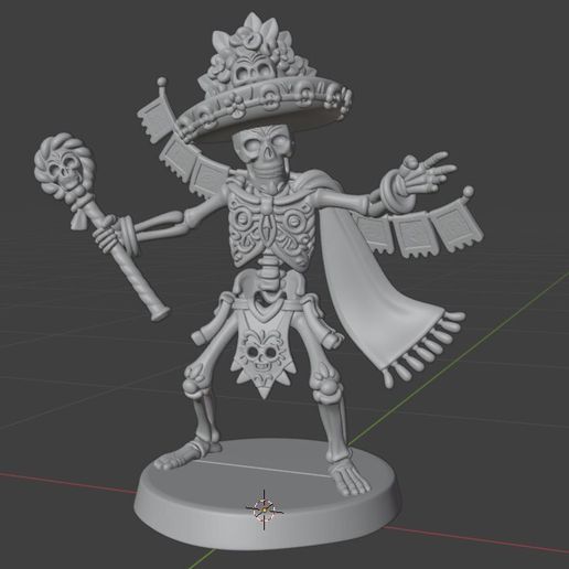 🎄 dnd christmas mexican skeleton・ STL File for 3D printing・Cults