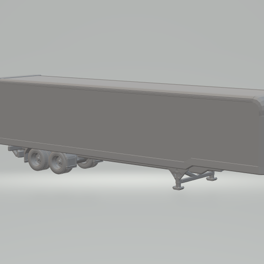 🚐 trailer box usa 48ft・ STL File for ・Cults