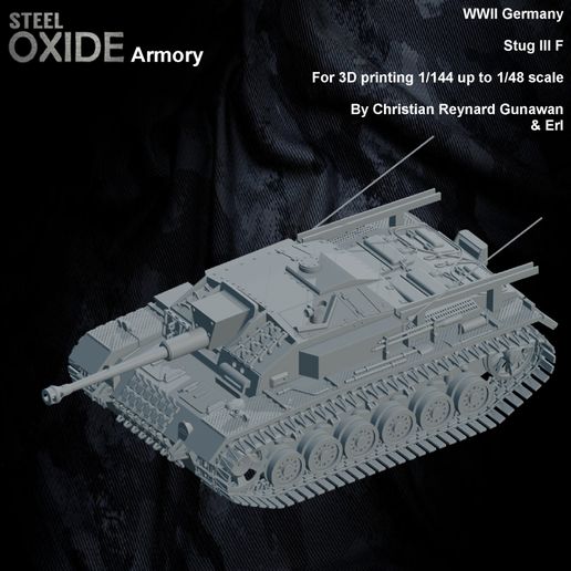 🇩🇪 WWII Germany Sturmgeschütz III StuG III F・ STL File for 3D printing ...