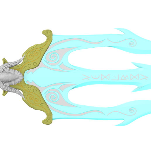 🔱 Hexblade Trident Design | By Collins Creations 3D・ 3D File for 3D ...