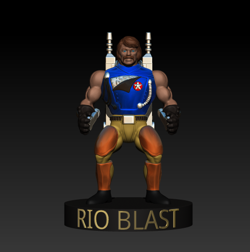 👨 Rio blast・ OBJ File for 3D printing・Cults