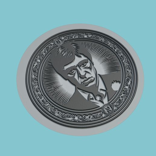 3D file Scarface Movie Medallion Scarface 3d Model Stl Obj 🎬 ・3D ...