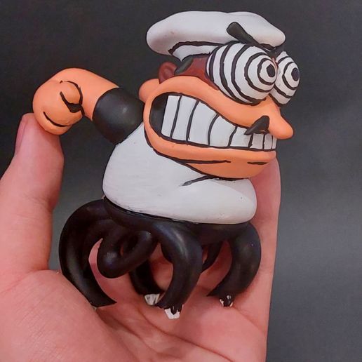 🍝 Peppino Spaghetti figure - Pizza tower・Free 3D File for 3D printing・Cults