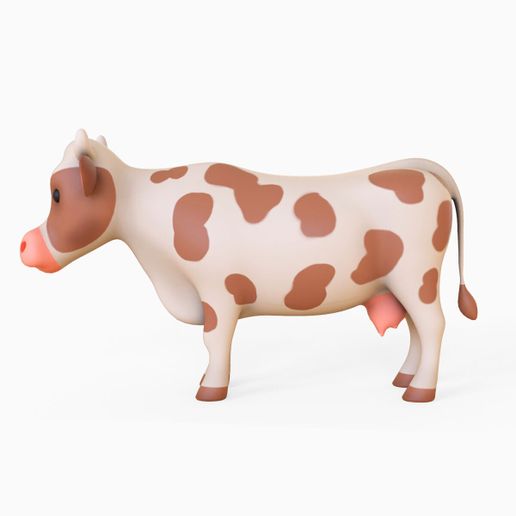 🐄 Dairy Cow Animal・ STL File for 3D printing・Cults