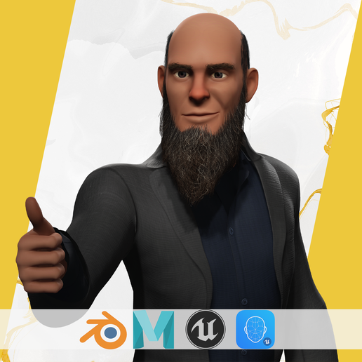 3D file Modern Muslim Leader Stylized Businessman 🏢 ・3D printer design ...