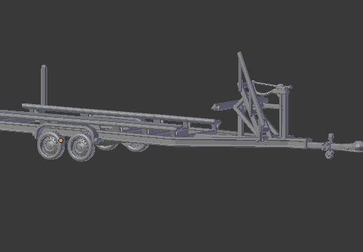 🛥️ BOAT TRAILER 2 AXLES・ STL File for 3D printing・Cults