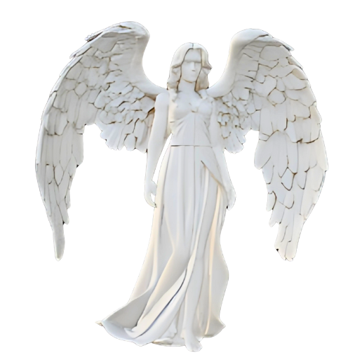👼 Divine Guardian Angel Statue・ STL File for 3D printing・Cults