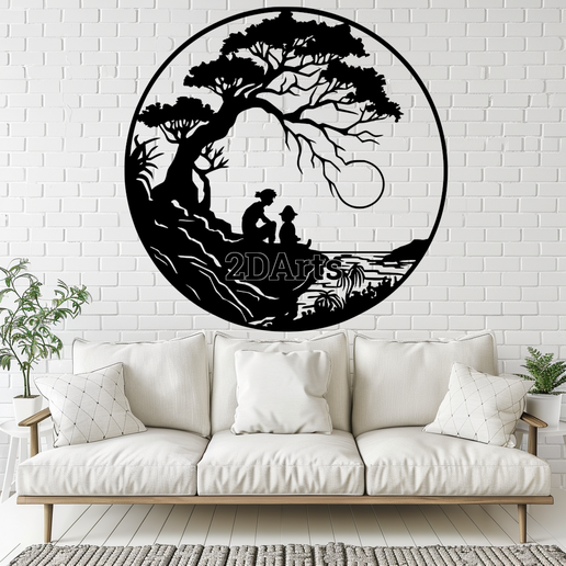 sunset wall stickers