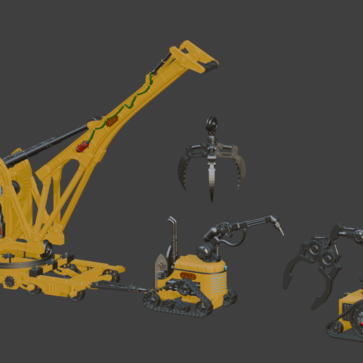 🏗️ 32mm Gothic Sci-Fi Industrial Machines・ 3D File for 3D printing・Cults
