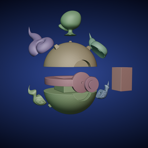 🐉 Marshadow Ball・Free 3D File for 3D printing・Cults